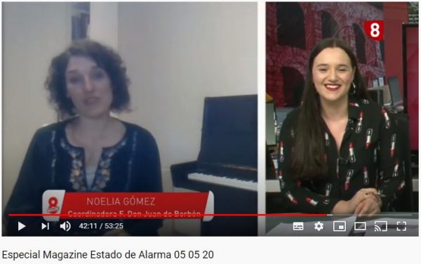 Entrevista Noelia Gómez en La 8 Segovia TV (a partir minuto 42 ...